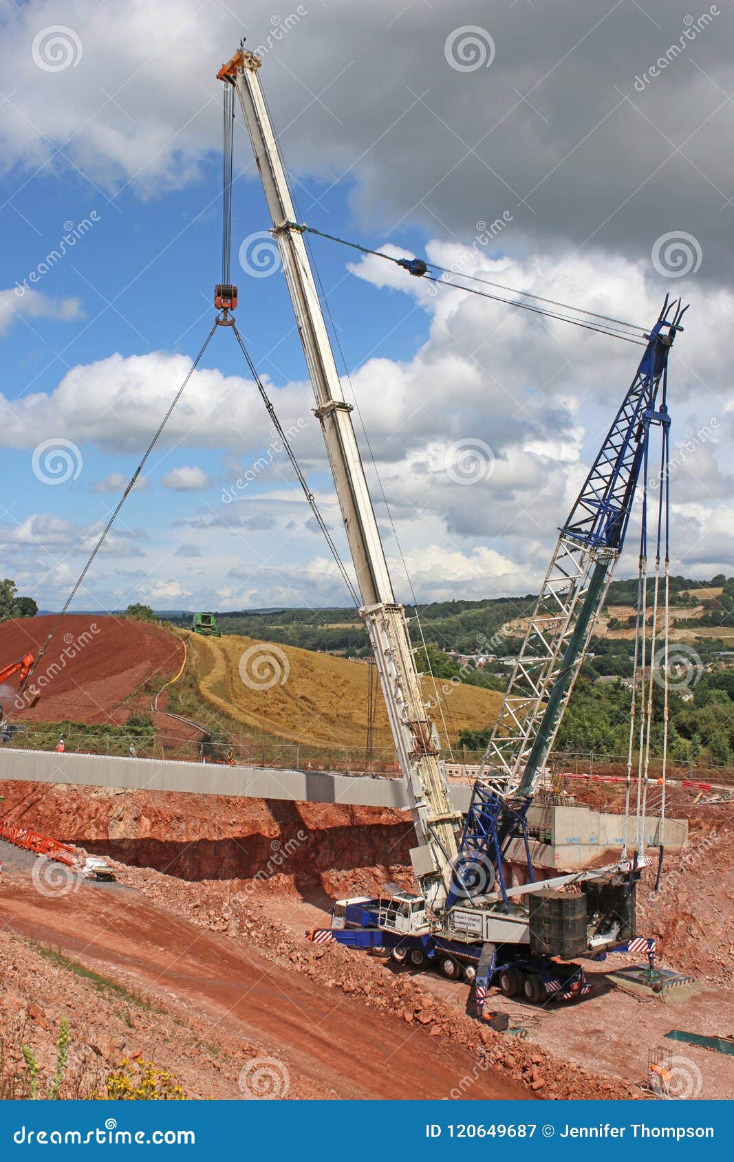 Crane on a Construction Site Editorial Photography - Image of mobile ...