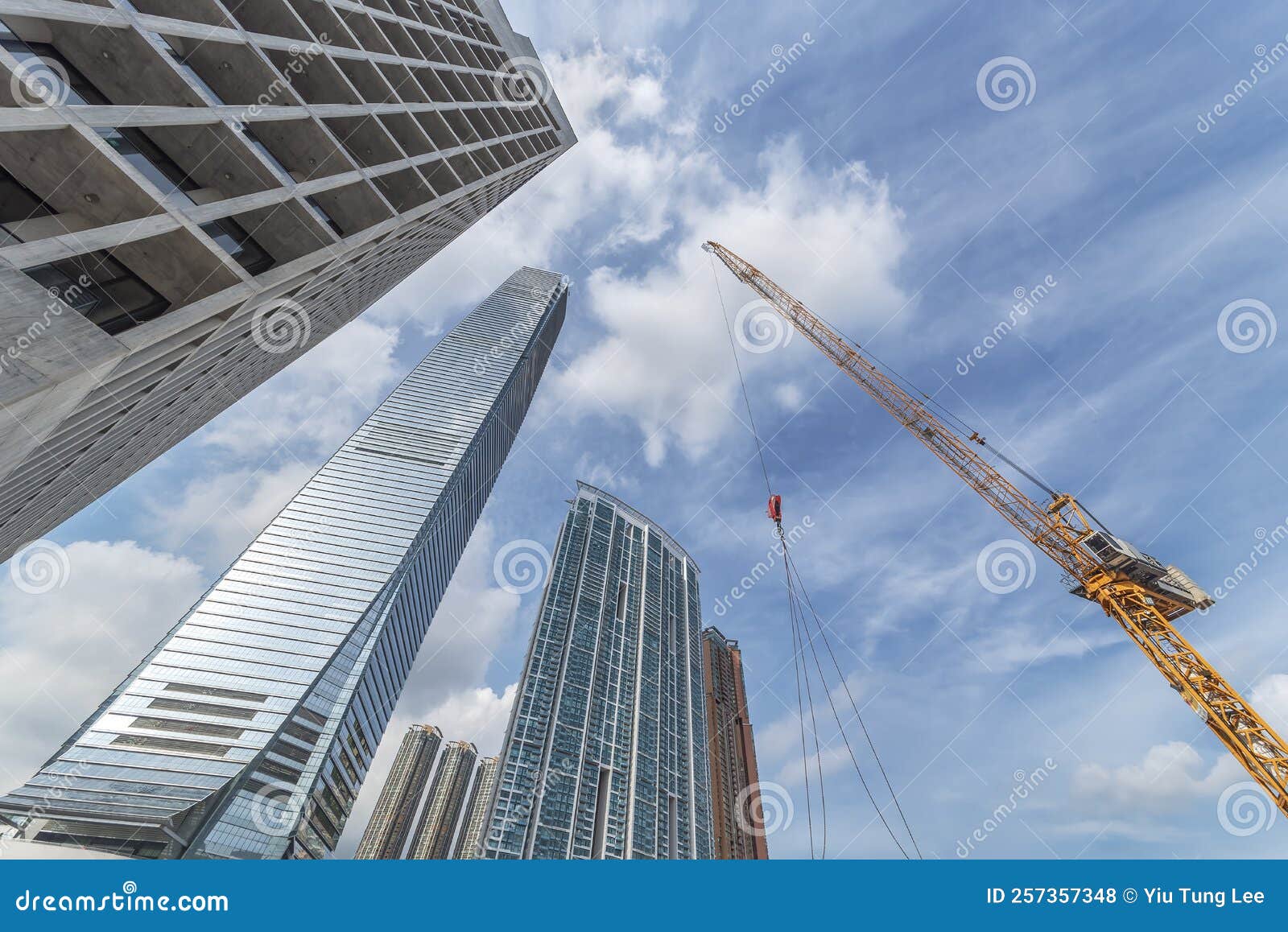 Crane On Skyscraper New Construction Building Editorial Photo ...