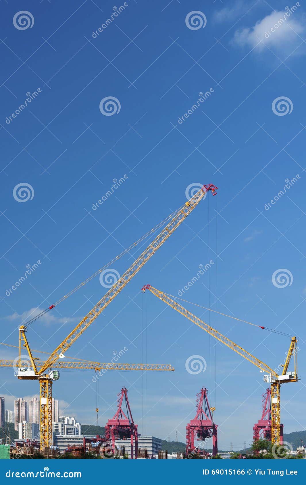 Crane in Construction site stock photo. Image of outdoor - 69015166