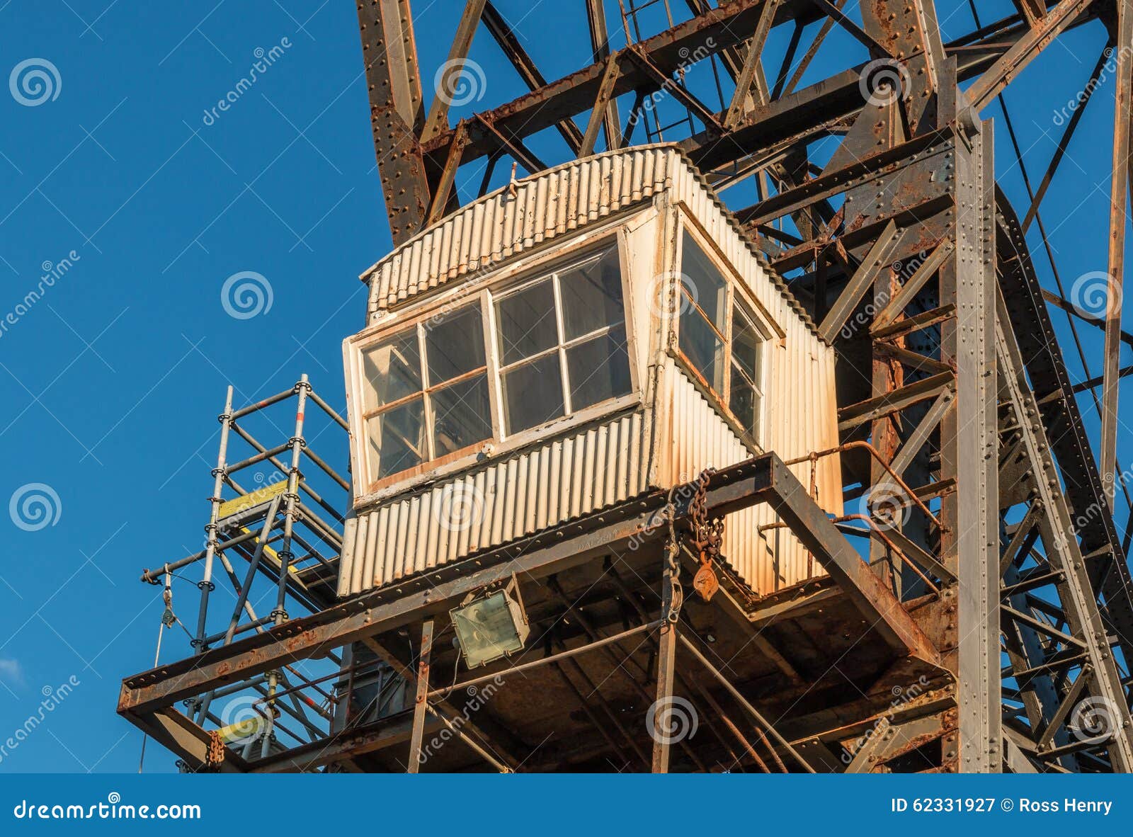 Crane Control House stock image. Image of control, crane - 62331927