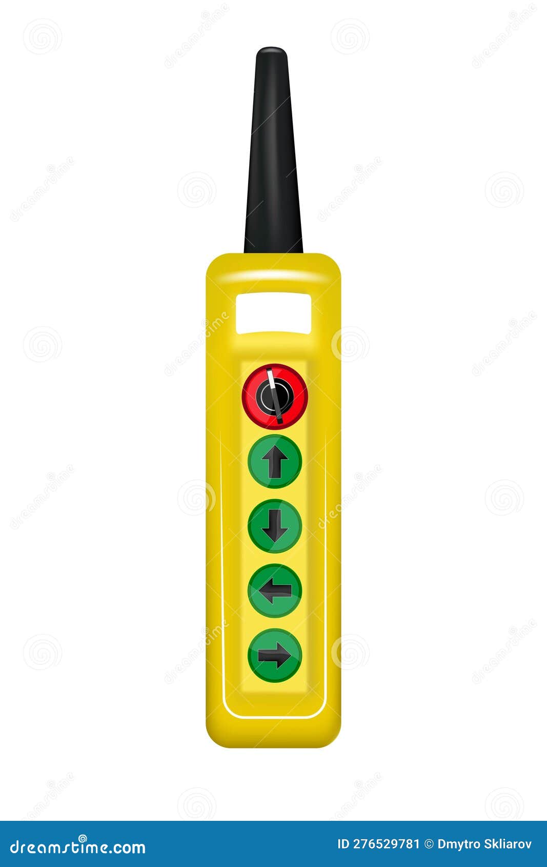 Crane Control Panel. Vector Illustration Stock Illustration ...