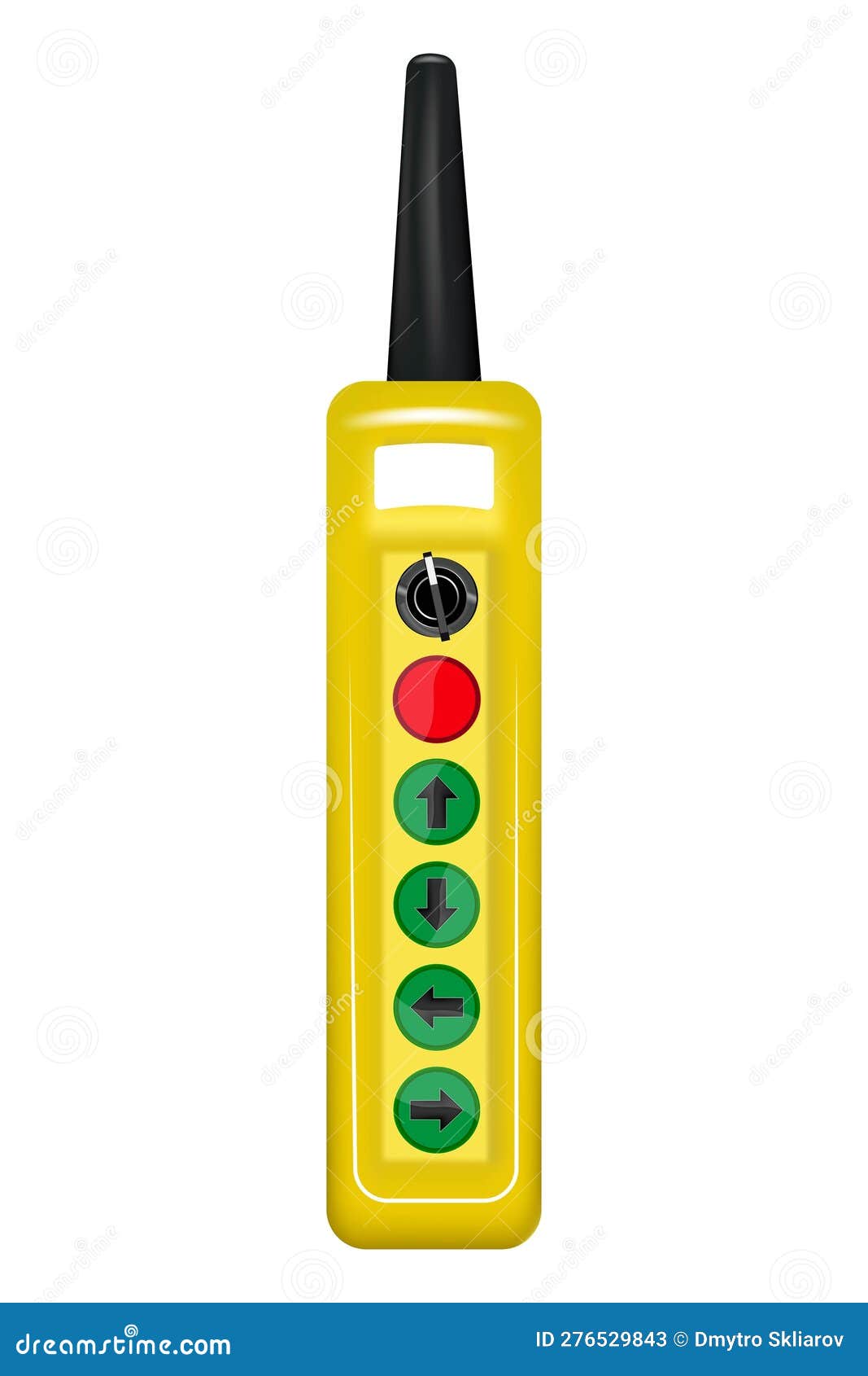 Crane Control Panel. Vector Illustration Stock Vector - Illustration of ...