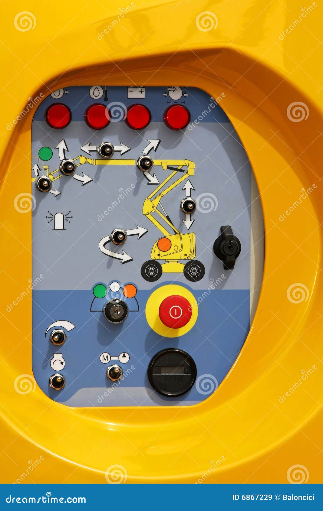 Crane controls stock image. Image of machinery, crane - 6867229