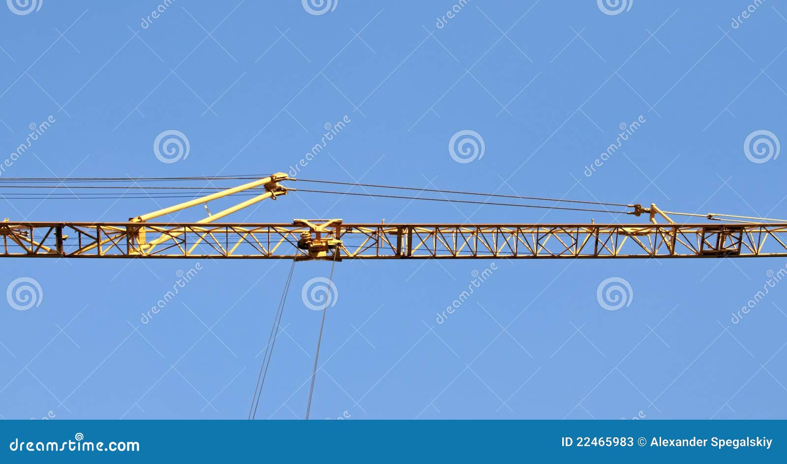 The crane elevating stock image. Image of development - 22465983