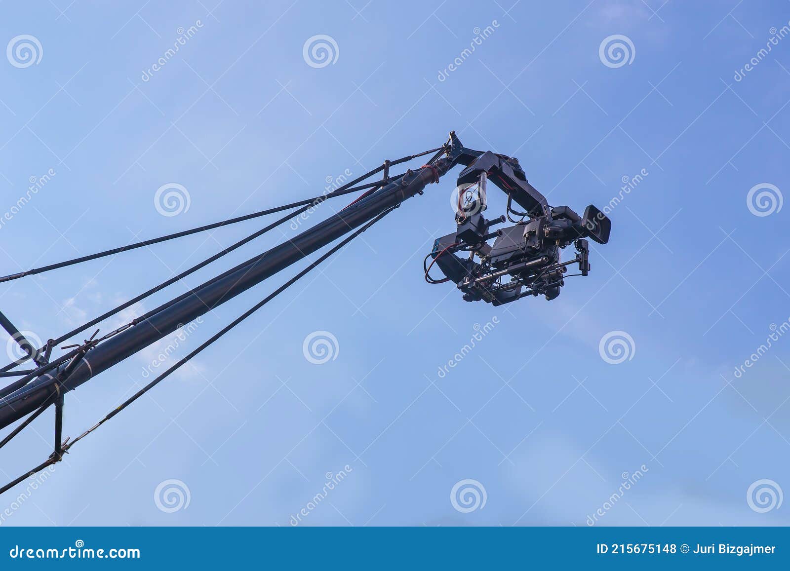 Crane for Filming with Video Camera Stock Photo - Image of crane ...
