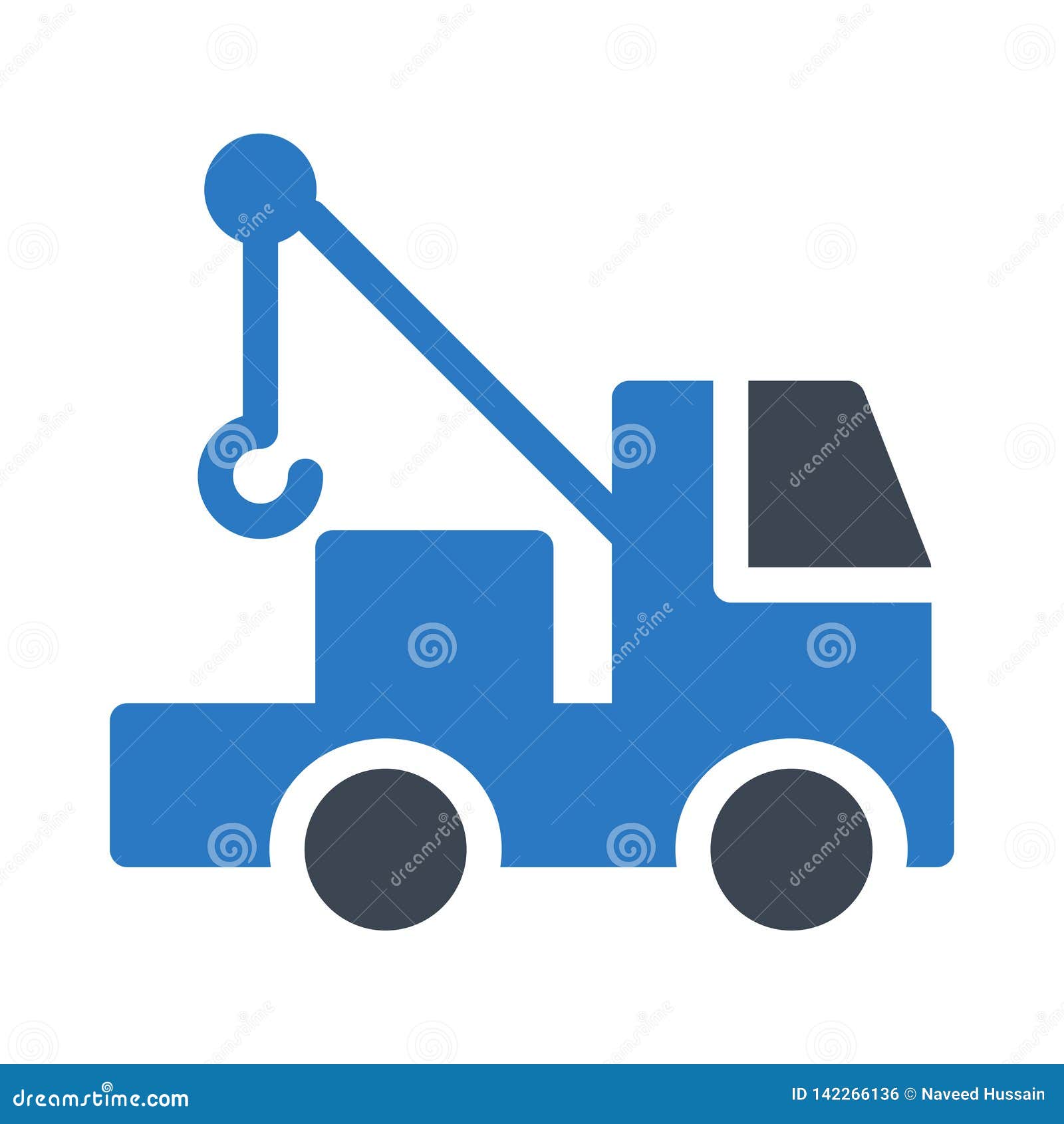 Crane Glyph Color Flat Vector Icon Stock Illustration - Illustration of ...