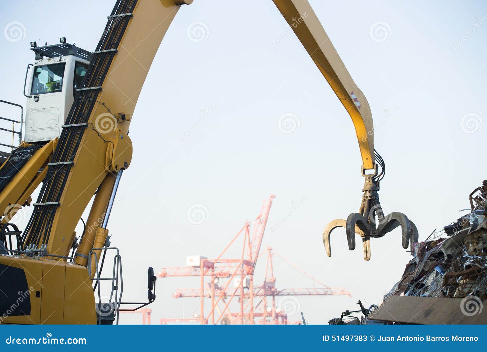 Crane grabber stock image. Image of mobile, metal, machine - 51497383
