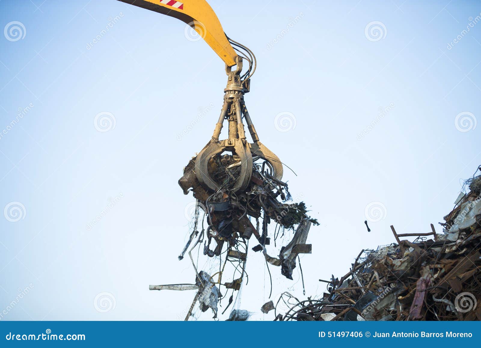 Crane grabber stock photo. Image of scrap, machine, machinery - 51497406