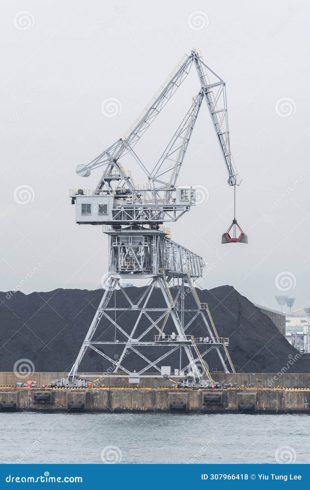 Crane in Harbor of Osaka City, Japan Stock Photo - Image of shipping ...
