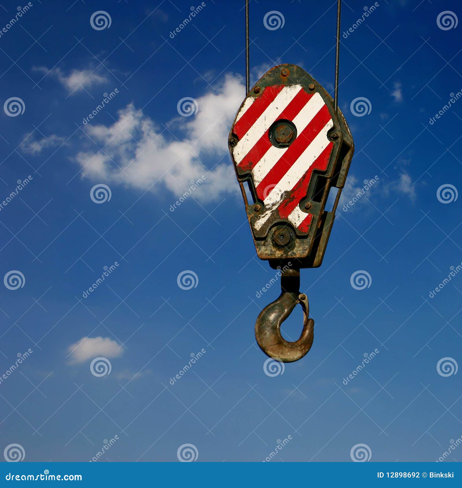 Crane Hook stock photo. Image of blue, machine, crane - 12898692