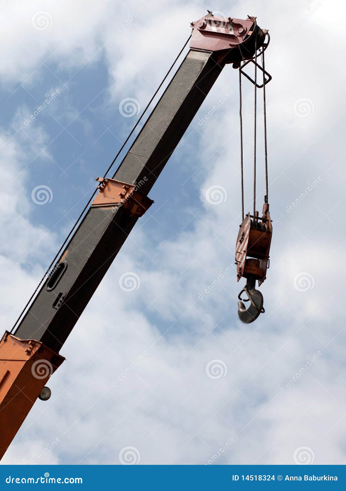 Crane hook stock photo. Image of push, steel, industry - 14518324