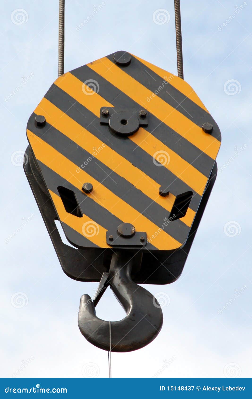 Crane Hook stock image. Image of orange, engineering - 15148437