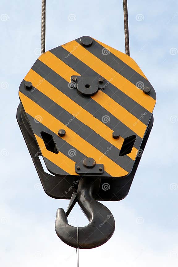 Crane Hook stock image. Image of orange, engineering - 15148437