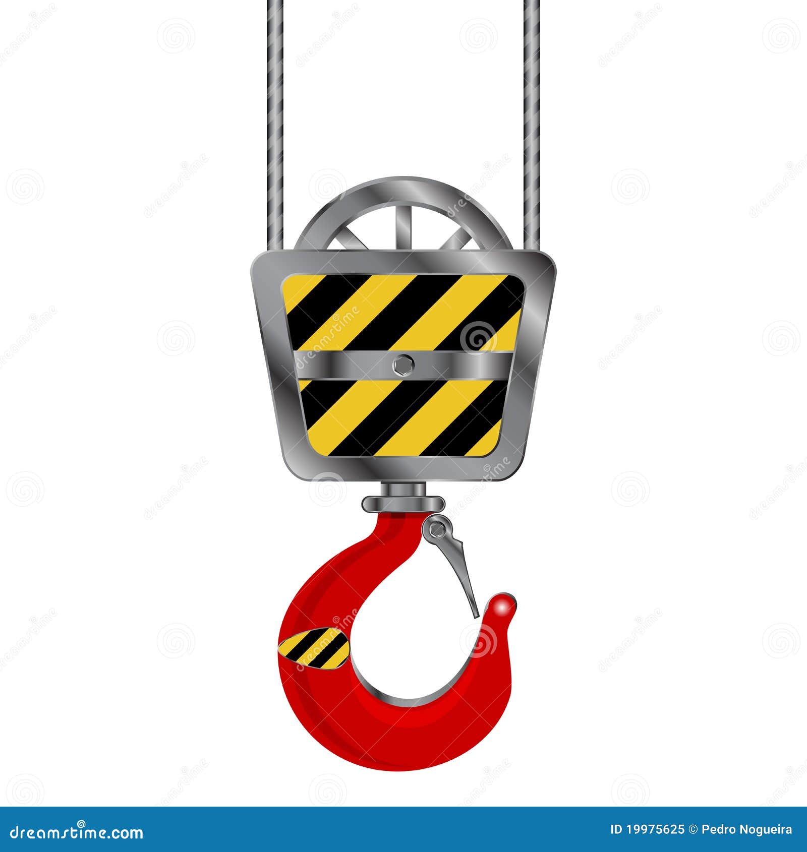 Crane hook stock vector. Illustration of black, hang - 19975625