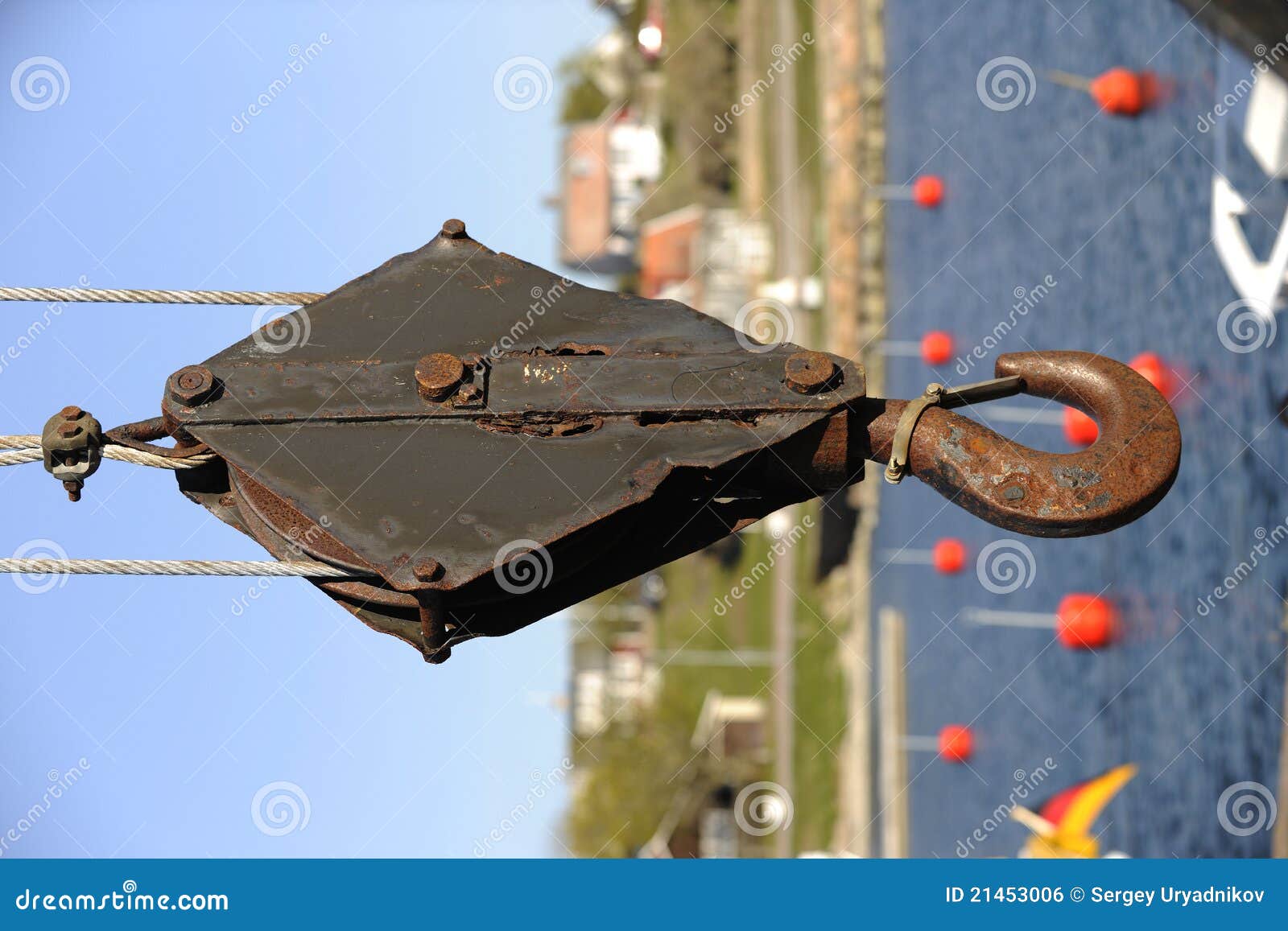 A crane hook stock photo. Image of industry, fishhook - 21453006