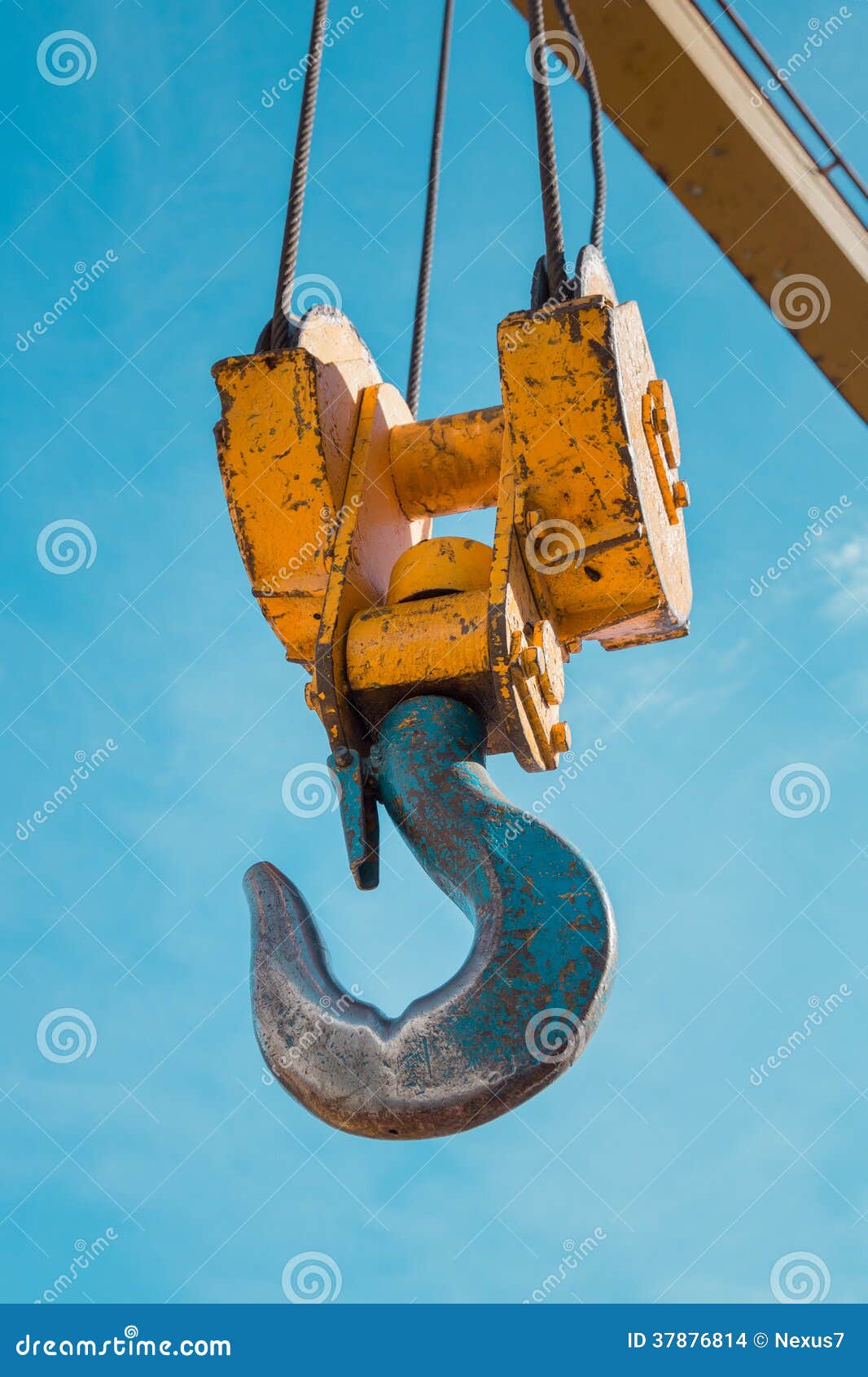 Crane Hook stock photo. Image of hook, machinery, industrial - 37876814