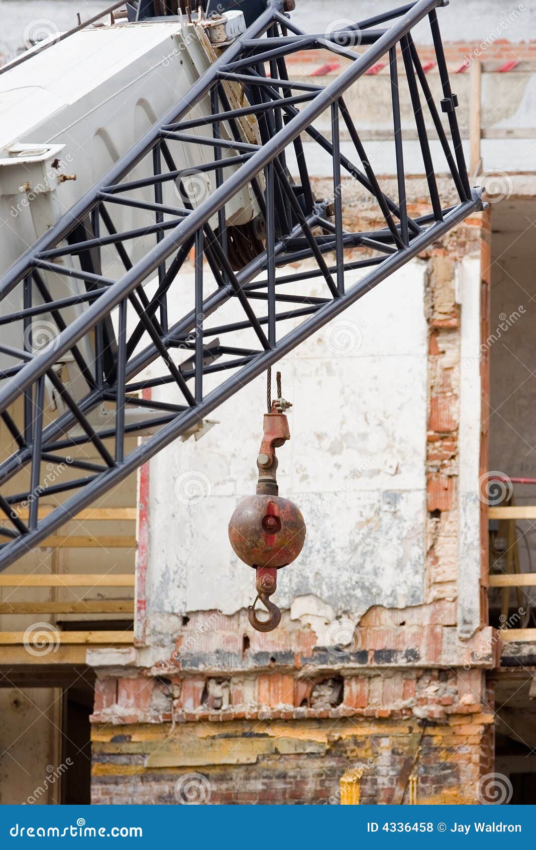 Crane Hook stock photo. Image of demo, cable, rigging - 4336458