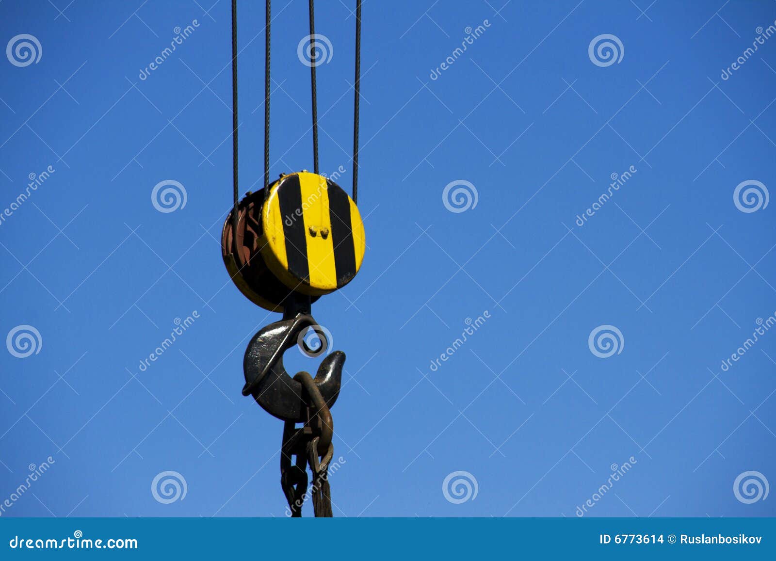 Crane hook stock photo. Image of large, gear, commercial - 6773614