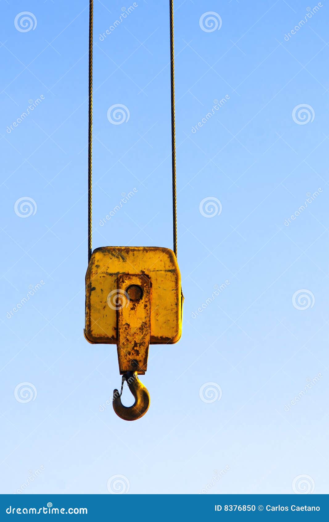 Crane Hook stock photo. Image of cargo, iron, hanging - 8376850