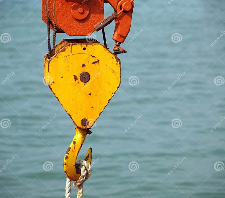 Crane Hook and Attachment stock image. Image of industrial - 13050685