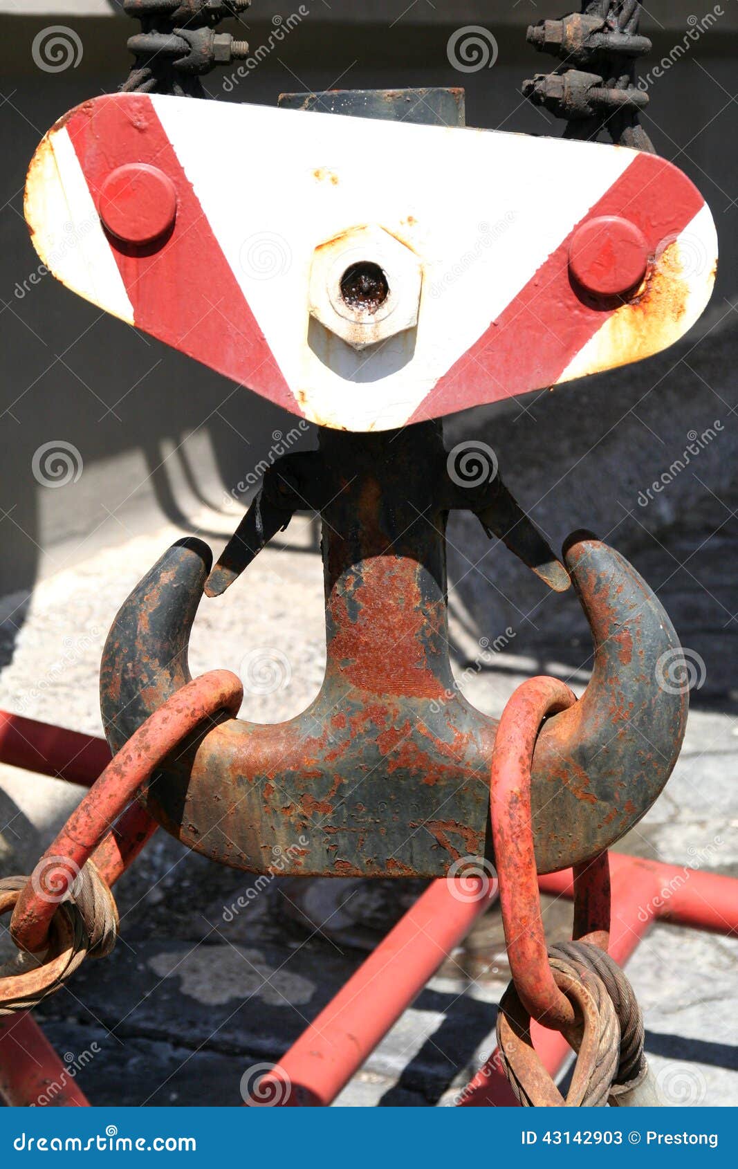 Crane Hook. stock image. Image of crane, lifting, background - 43142903