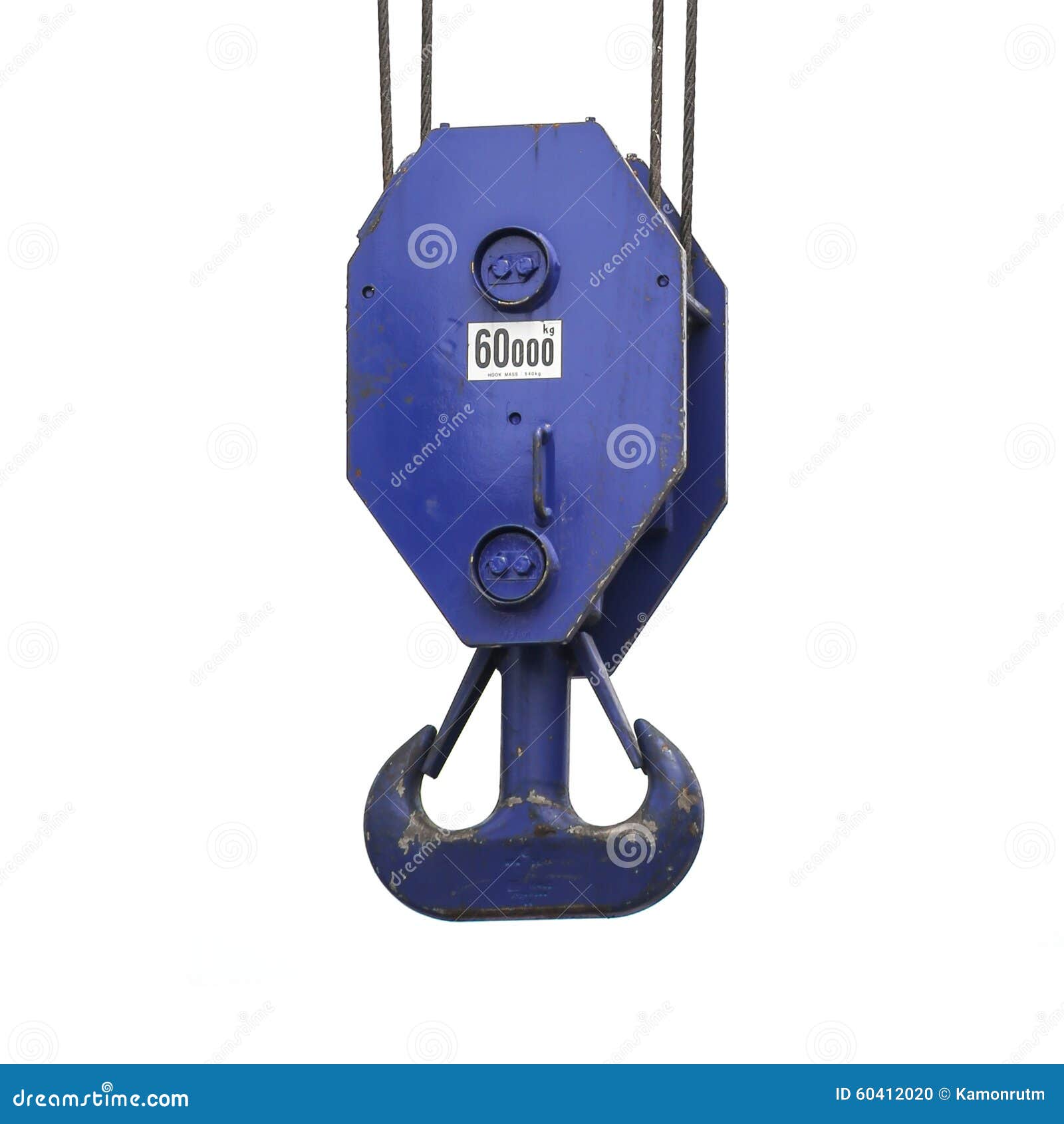 Crane Hook of Construction Crane for Heavy Lifting Stock Photo - Image ...
