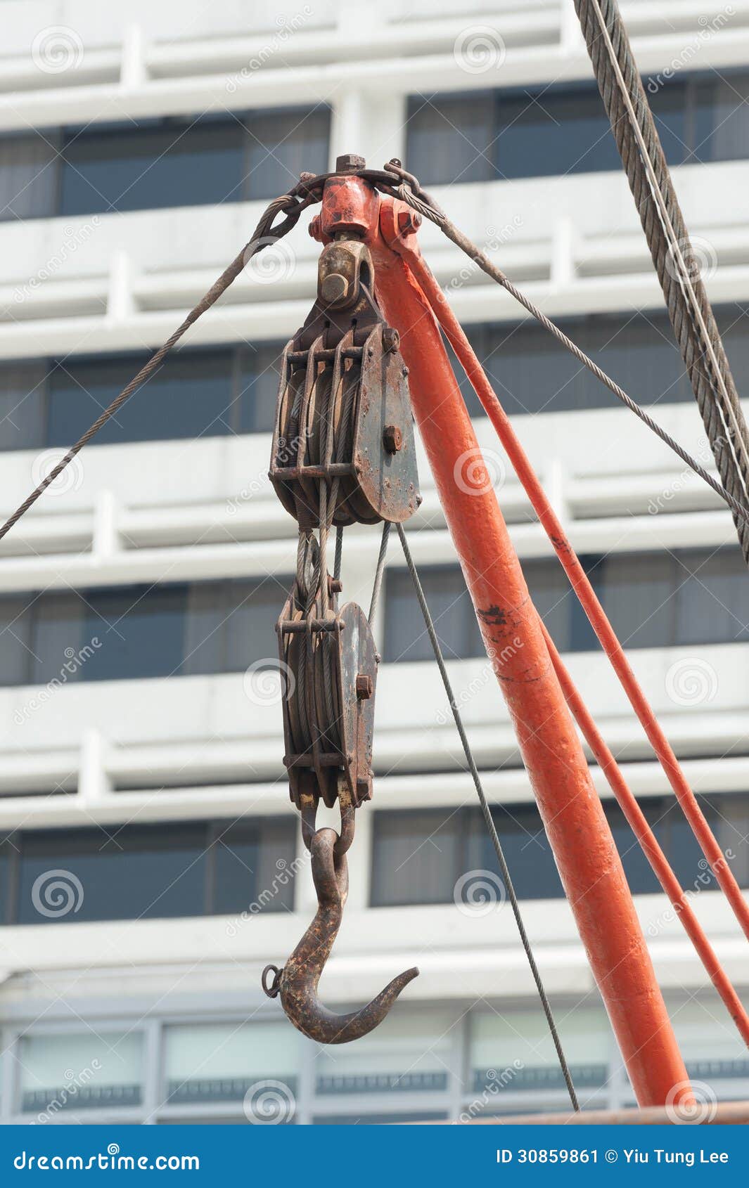 Crane hook stock image. Image of chain, hoist, hook, mechanical - 30859861
