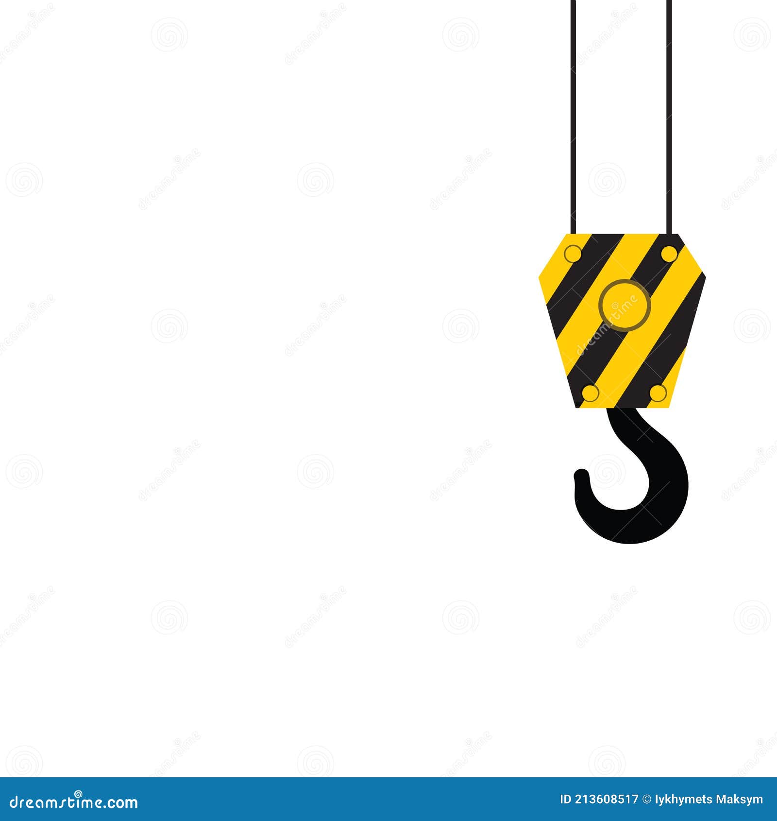 Crane Hook Icon or Sign, Vector Illustration on White Background Stock ...
