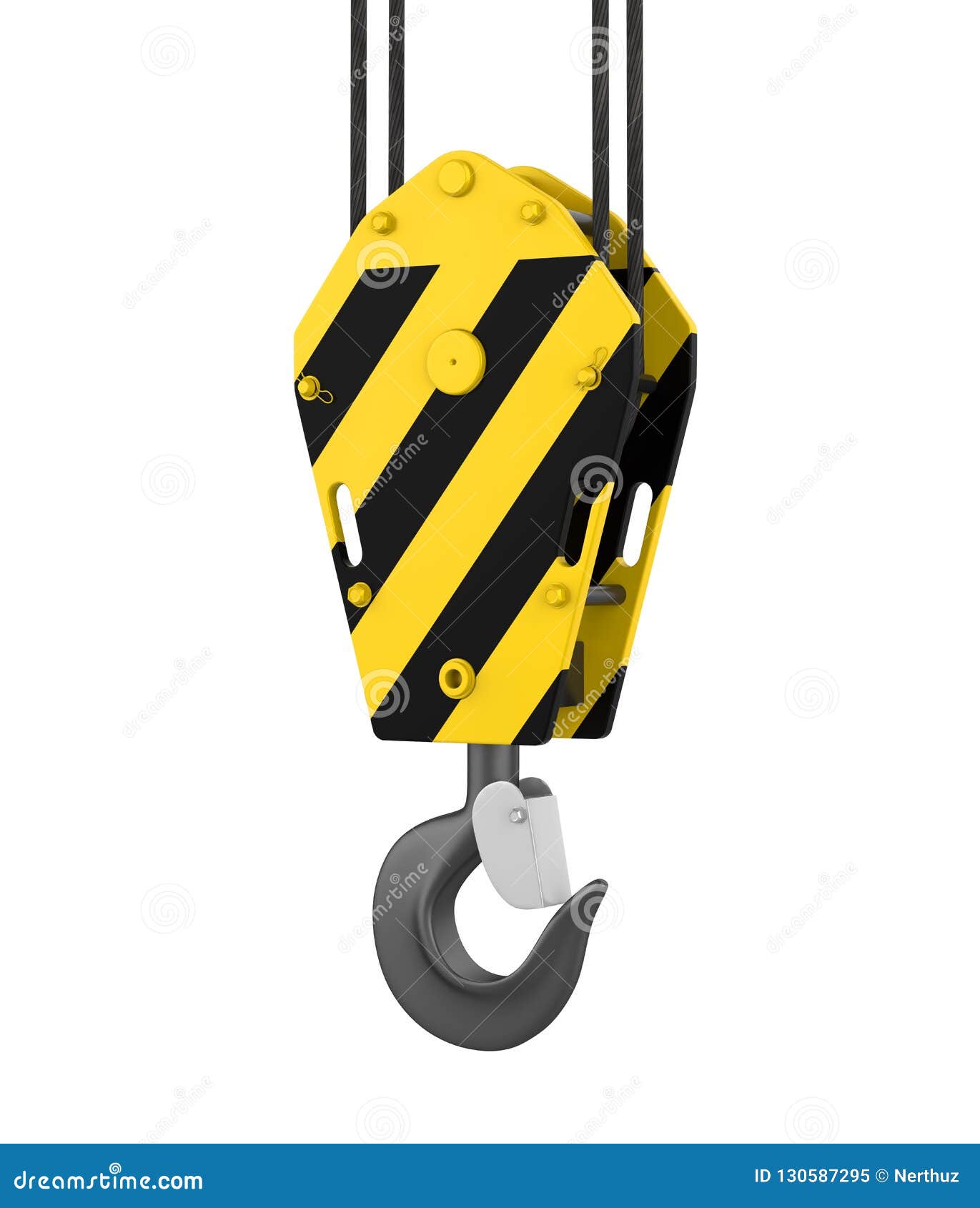 Crane Hook Isolated stock illustration. Illustration of hook - 130587295