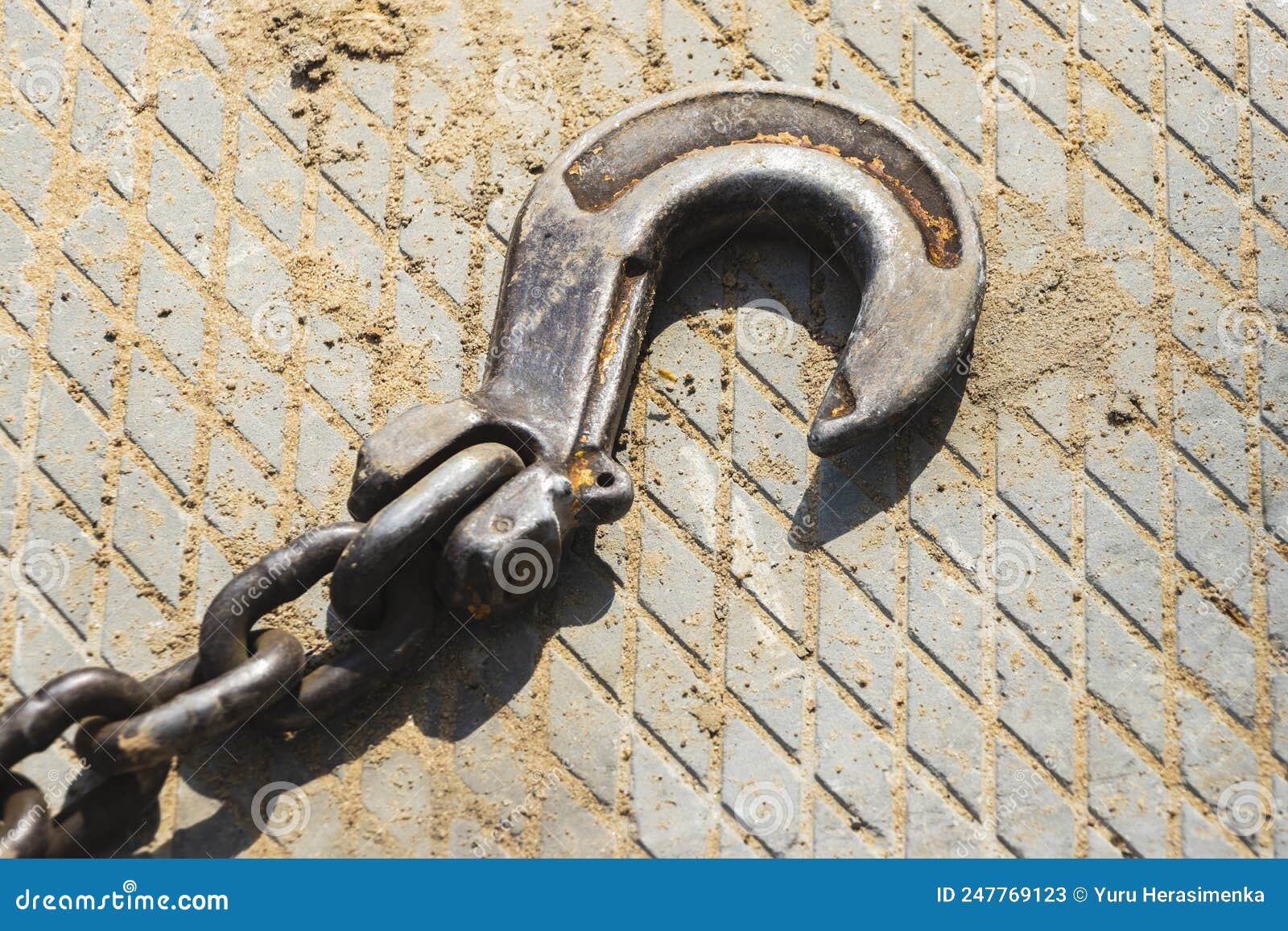 Crane Hook for Lifting Loads. Lifting Device for Stacking Cargo Stock ...