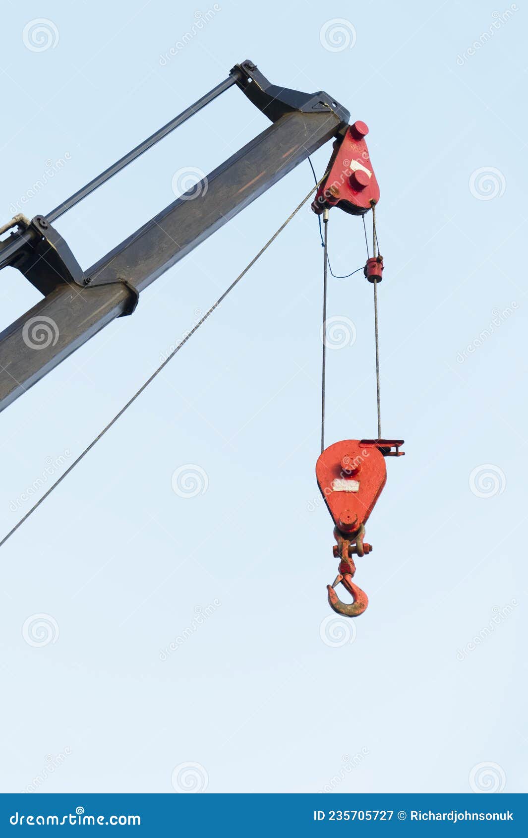 Crane Hook for Lifting Loop Close Up at Shipbuilding Yard Stock Image ...