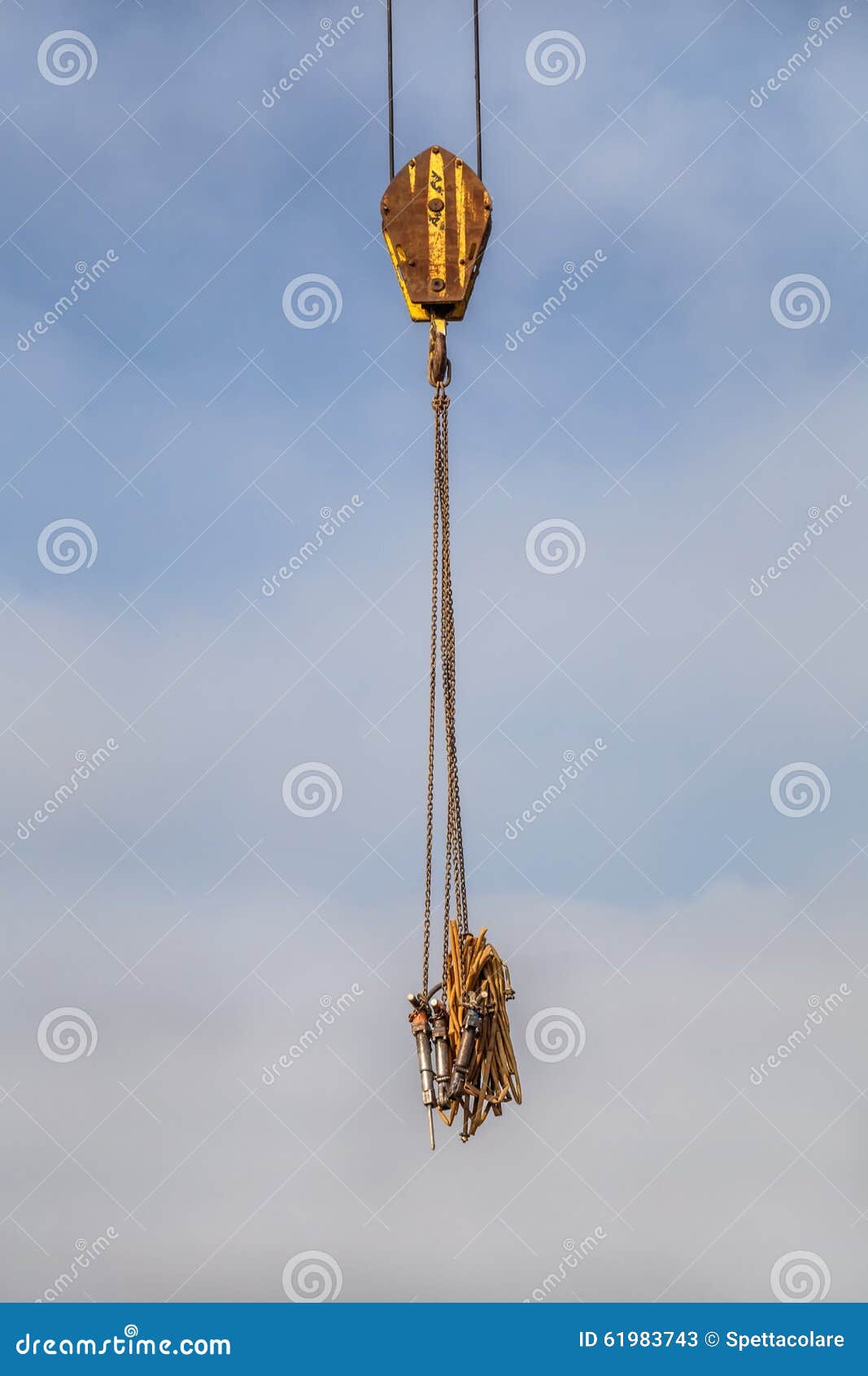 Crane Hook Lifting Pneumatic Jack Hammers Stock Image - Image of ...
