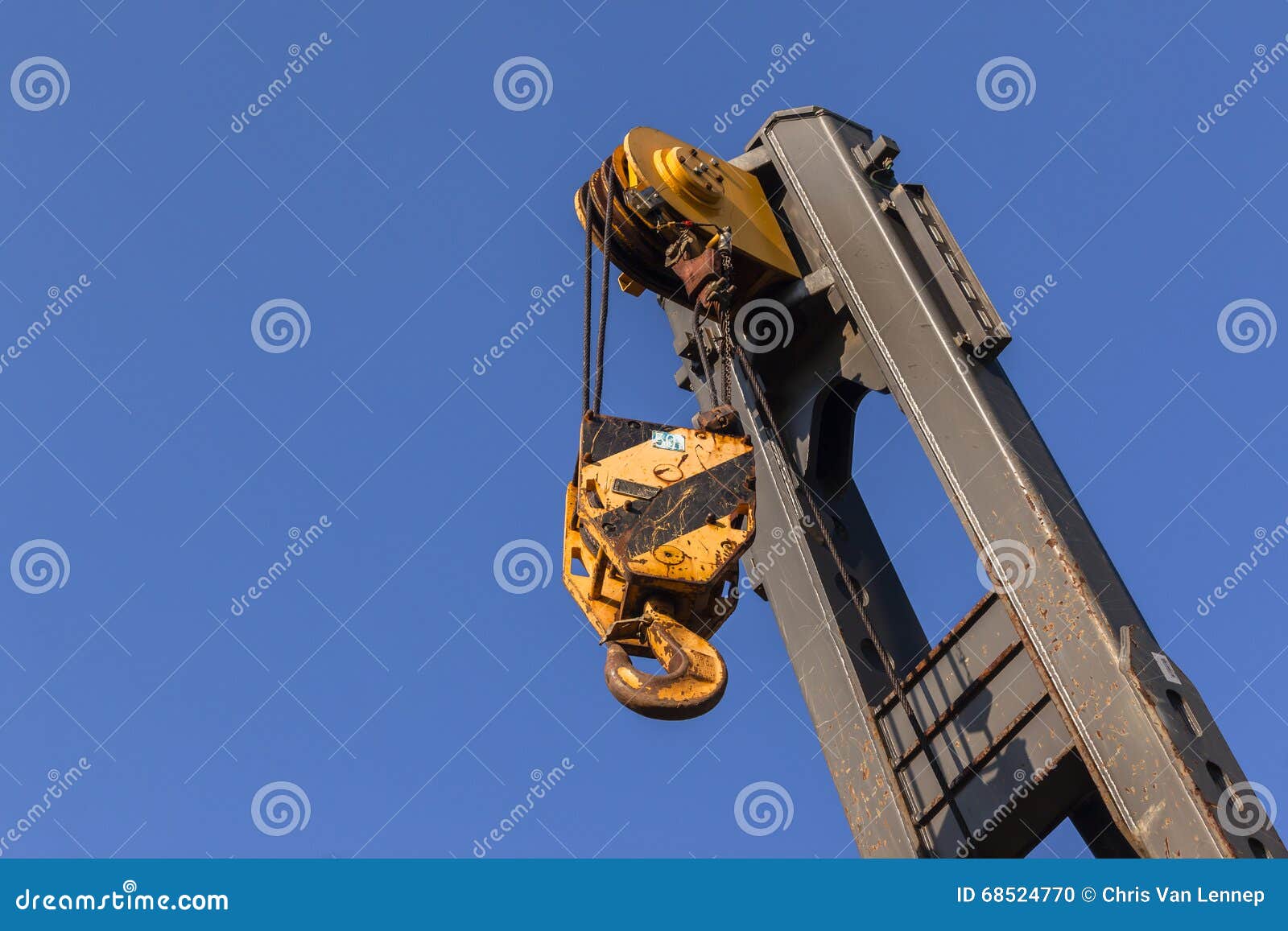 Crane Hook Rigging Industrial Machine Stock Photo - Image of crane ...