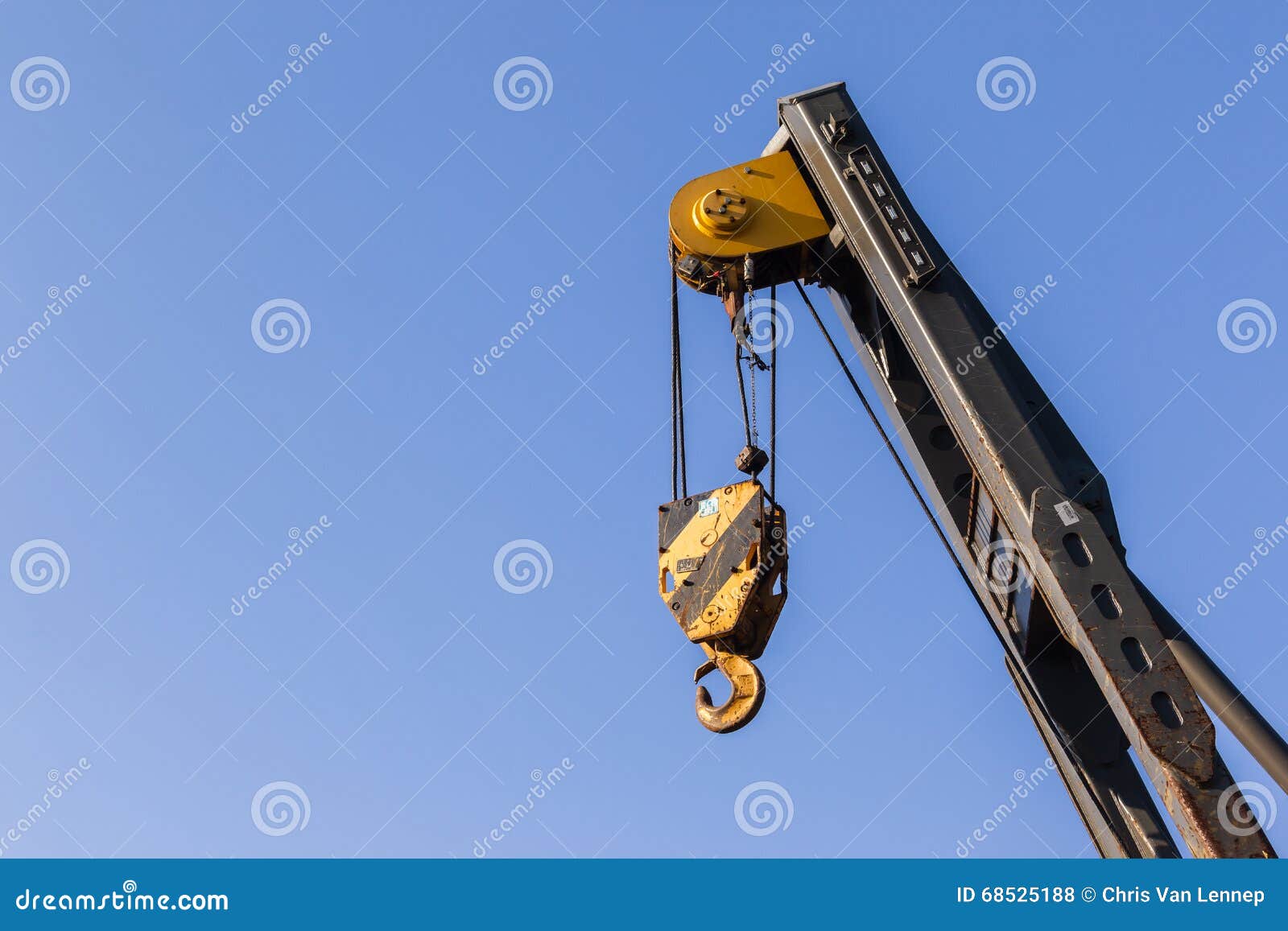 Crane Hook Rigging Industrial Machine Stock Photo - Image of machine ...