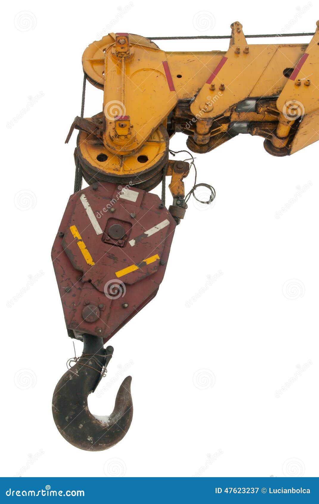 Crane hook stock image. Image of crane, elevator, equipment - 47623237