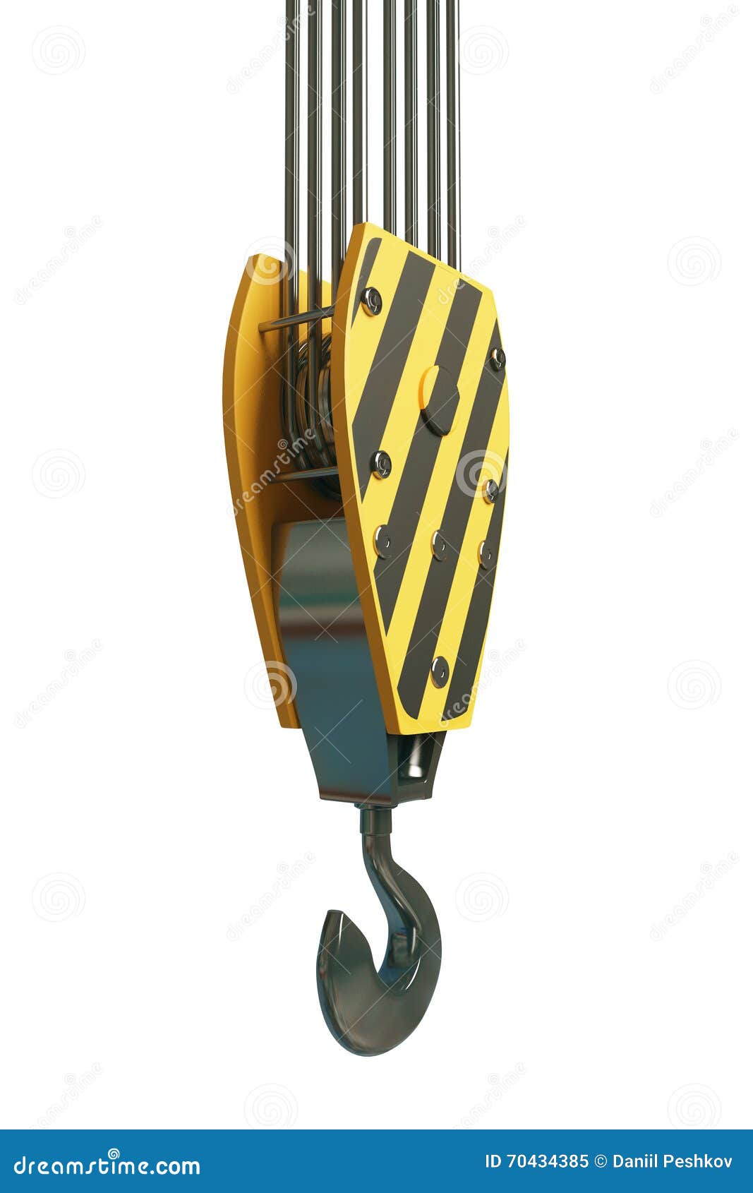 Crane hook side stock illustration. Illustration of isolated - 70434385