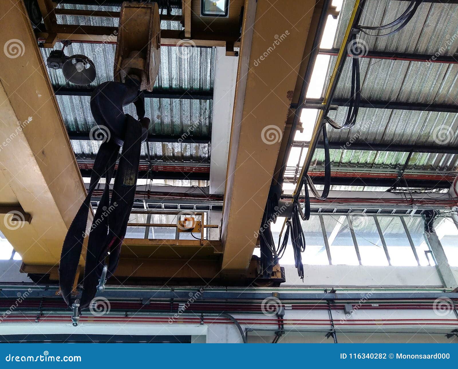 Crane hook under loading stock photo. Image of metal - 116340282