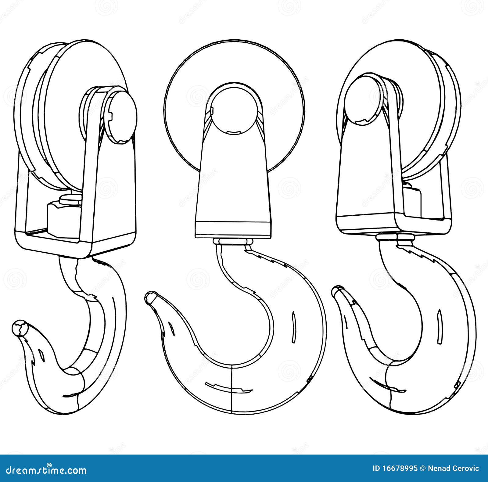 Crane Hook Vector 01 Royalty Free Stock Photo - Image: 16678995