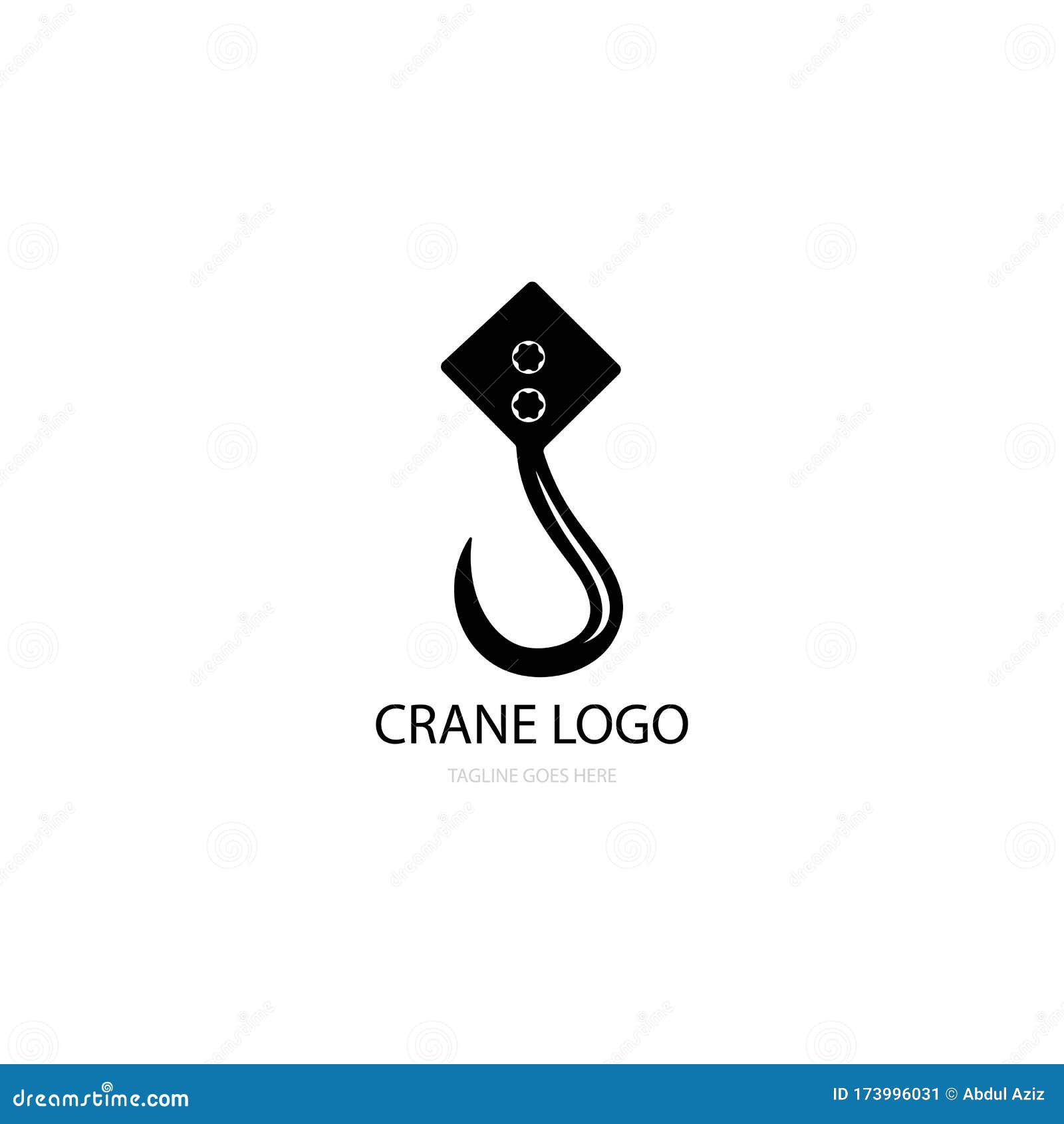 Crane logo vector stock vector. Illustration of engineering - 173996031