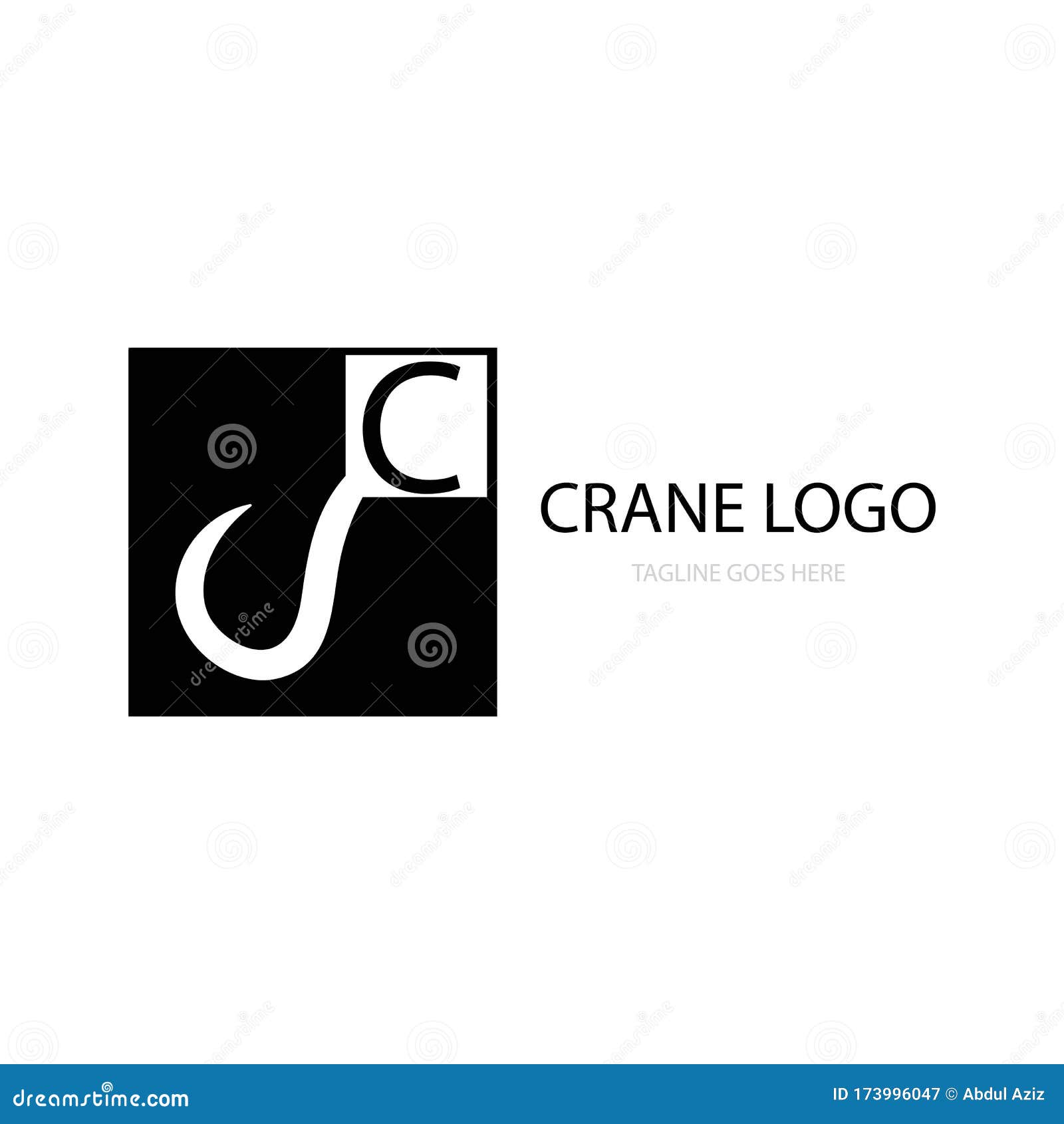 Crane logo vector stock vector. Illustration of heavy - 173996047