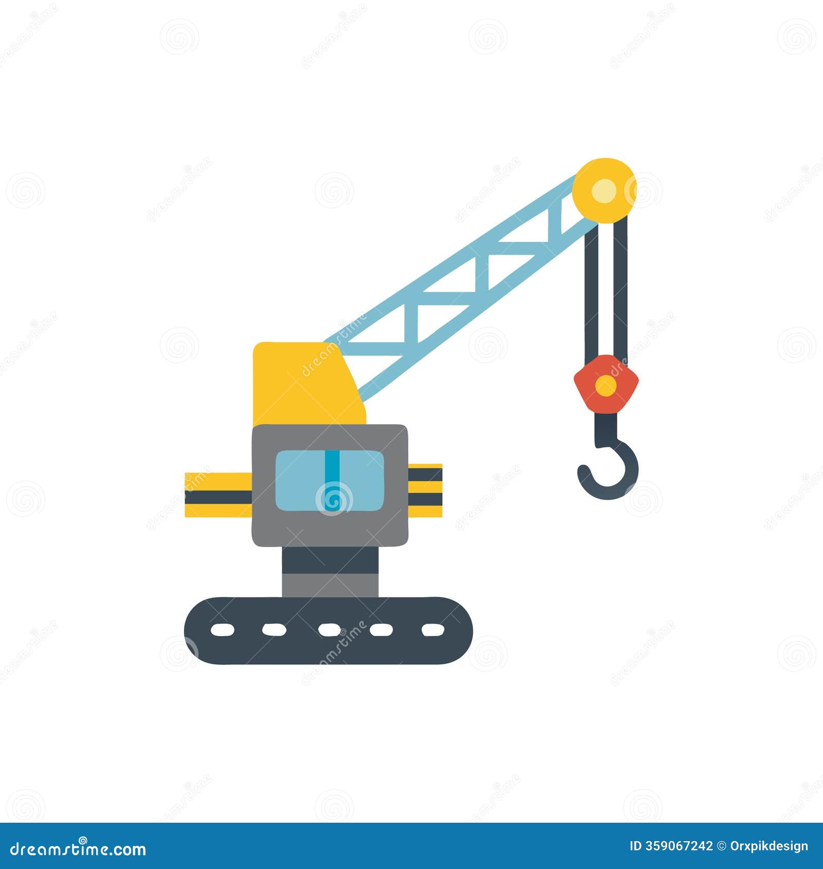 Crane Icon for Structural Support Stock Illustration - Illustration of ...