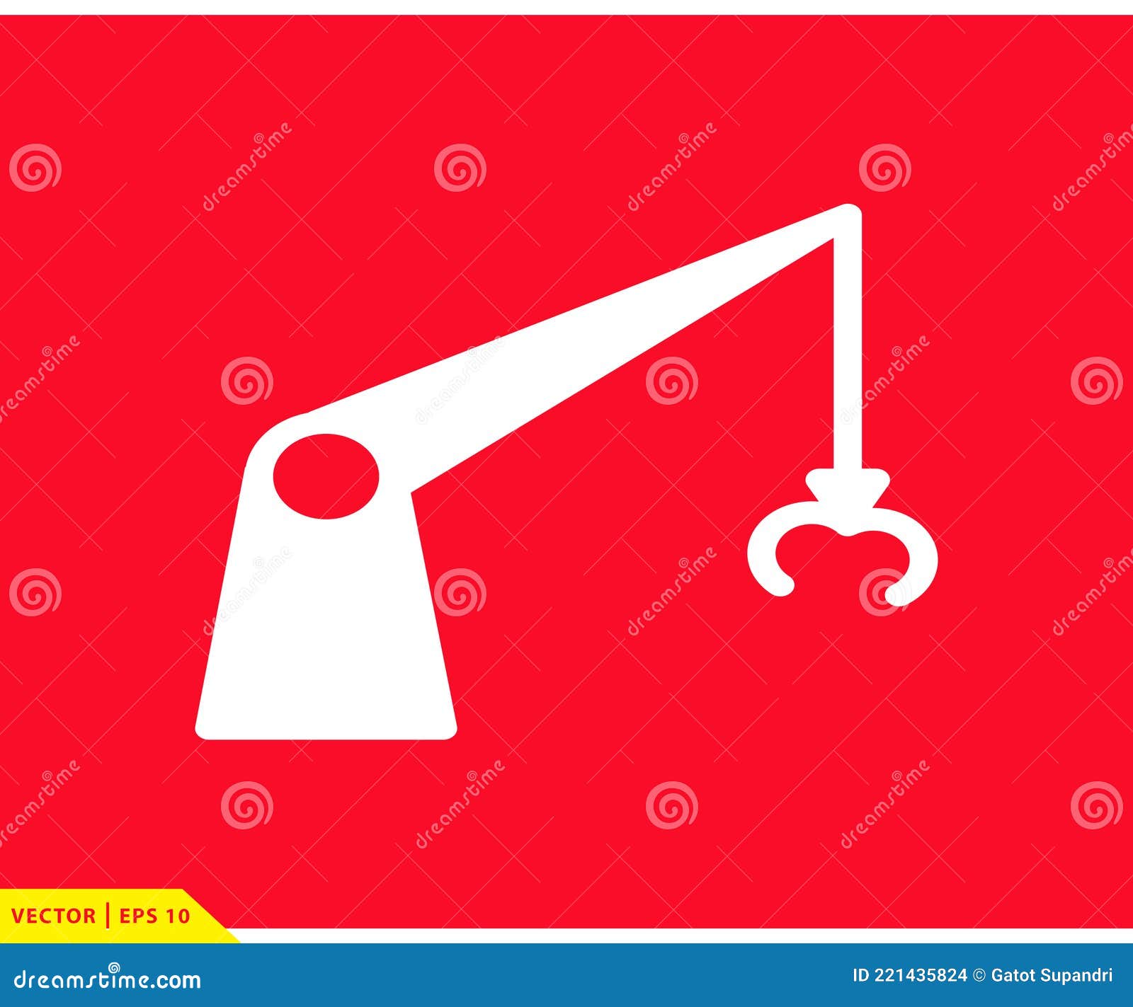 Crane Icon Vector Design Logo Template Stock Vector - Illustration of ...