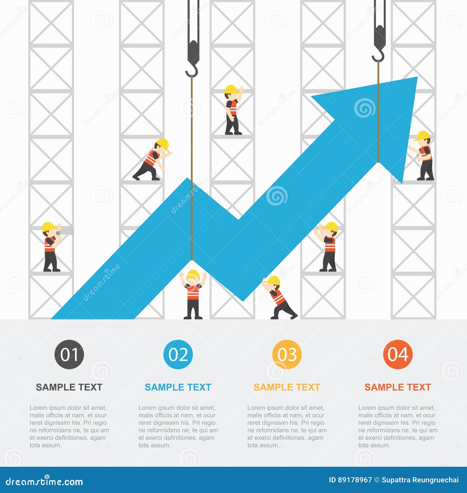 Man With Increasing Graph Or Chart Vector Illustration | CartoonDealer ...