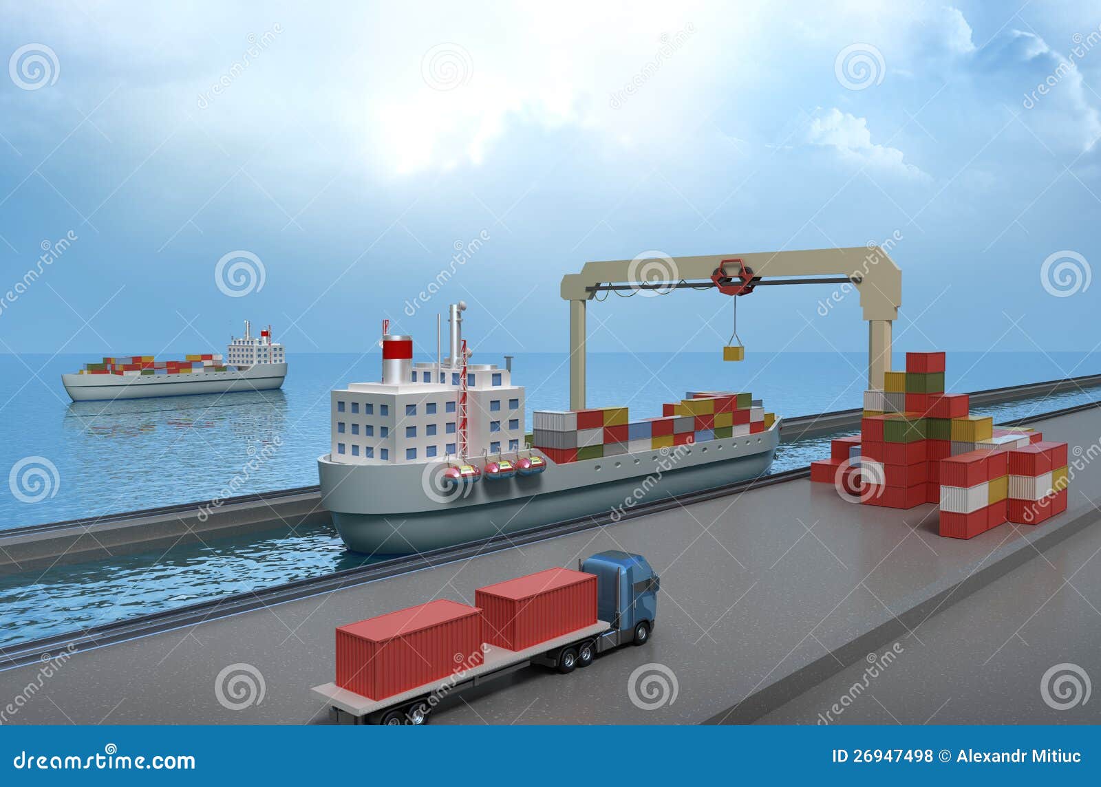Heavy Wharf Crane Royalty-Free Stock Image | CartoonDealer.com #28294762