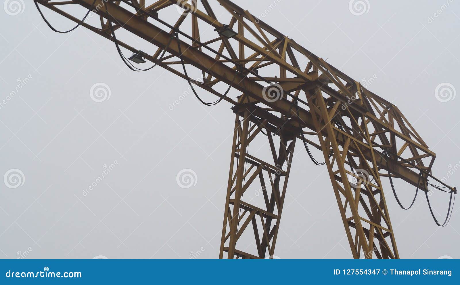 Crane for Lifting or Moving Objects Stock Image - Image of equipment ...