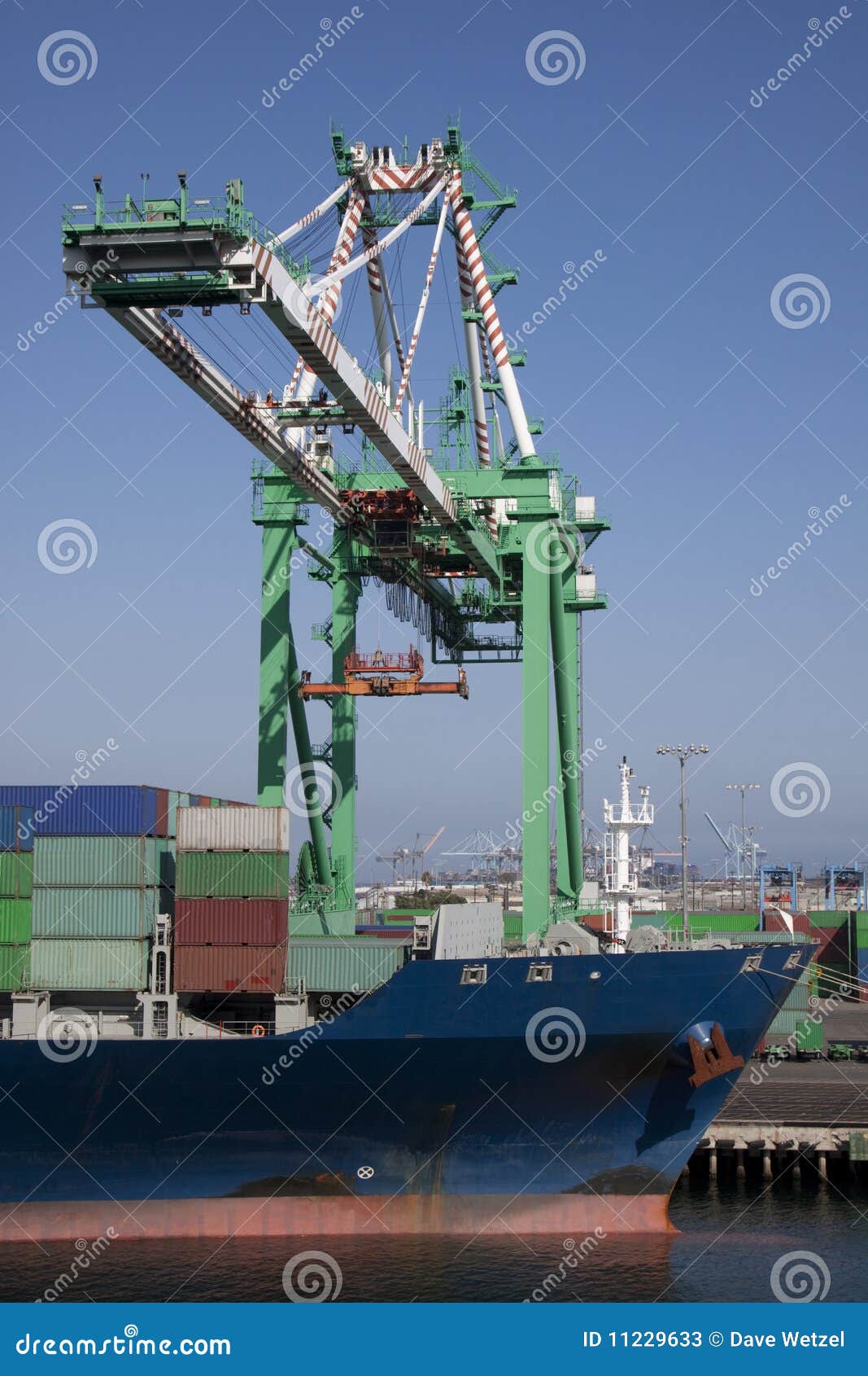 Crane loading ship stock image. Image of loading, logistics - 11229633