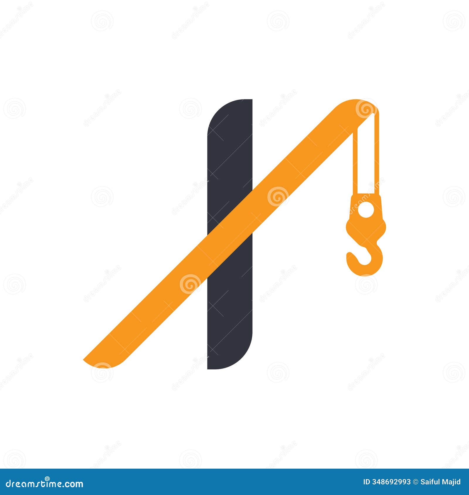 Crane Logo Template Icon stock illustration. Illustration of build ...