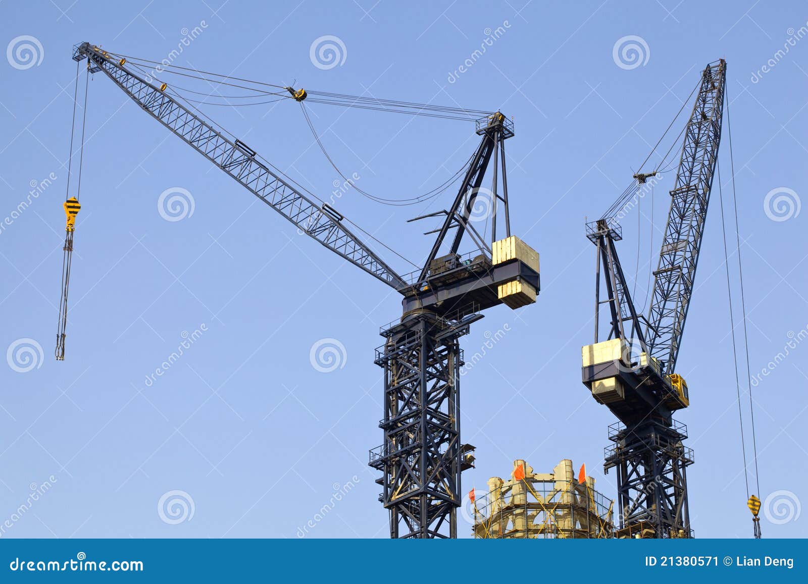 Crane Machine stock image. Image of iron, construction - 21380571