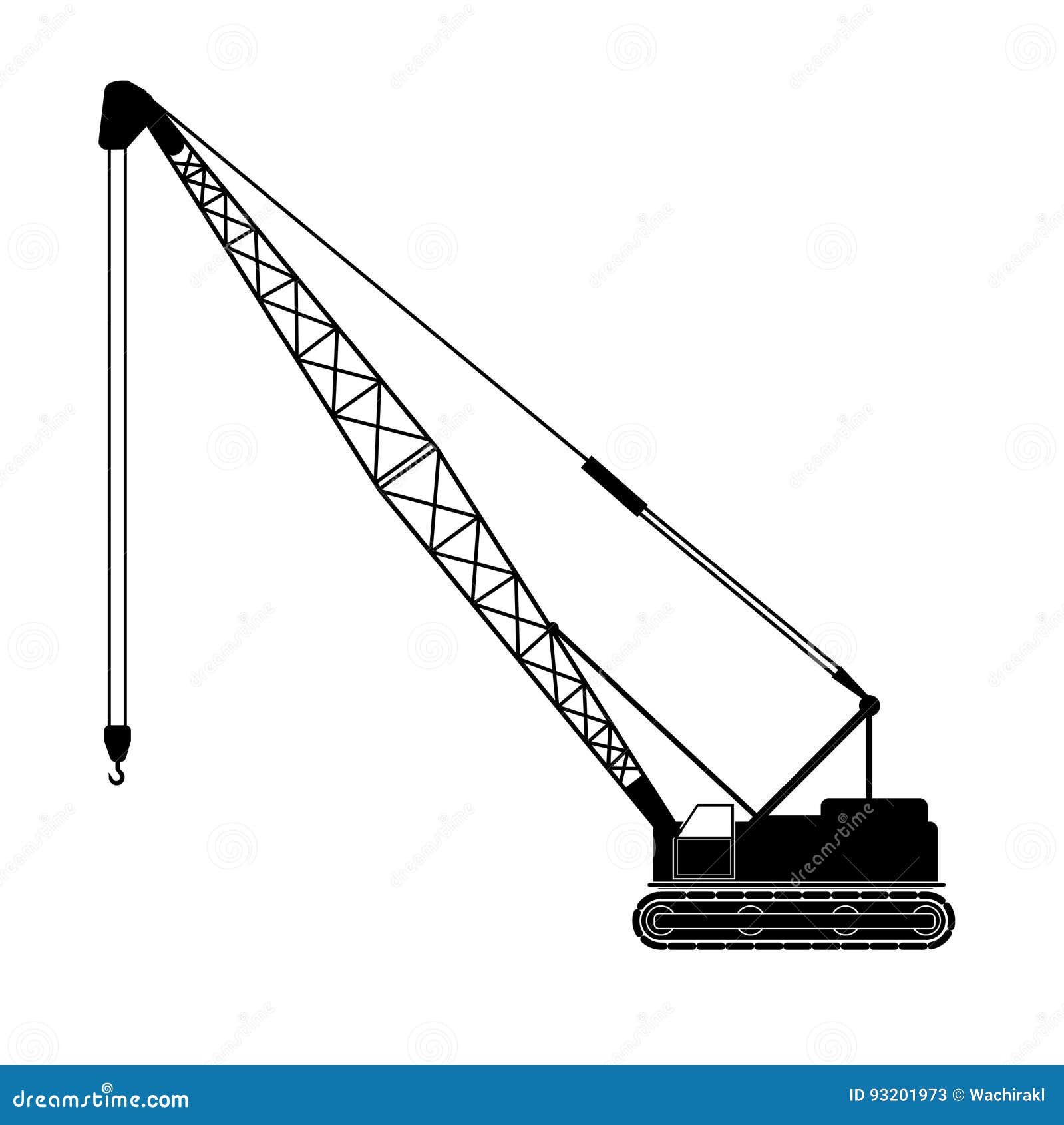 Crane Machine Equipped With Hoist Rope And Sheaves For Lifting And ...