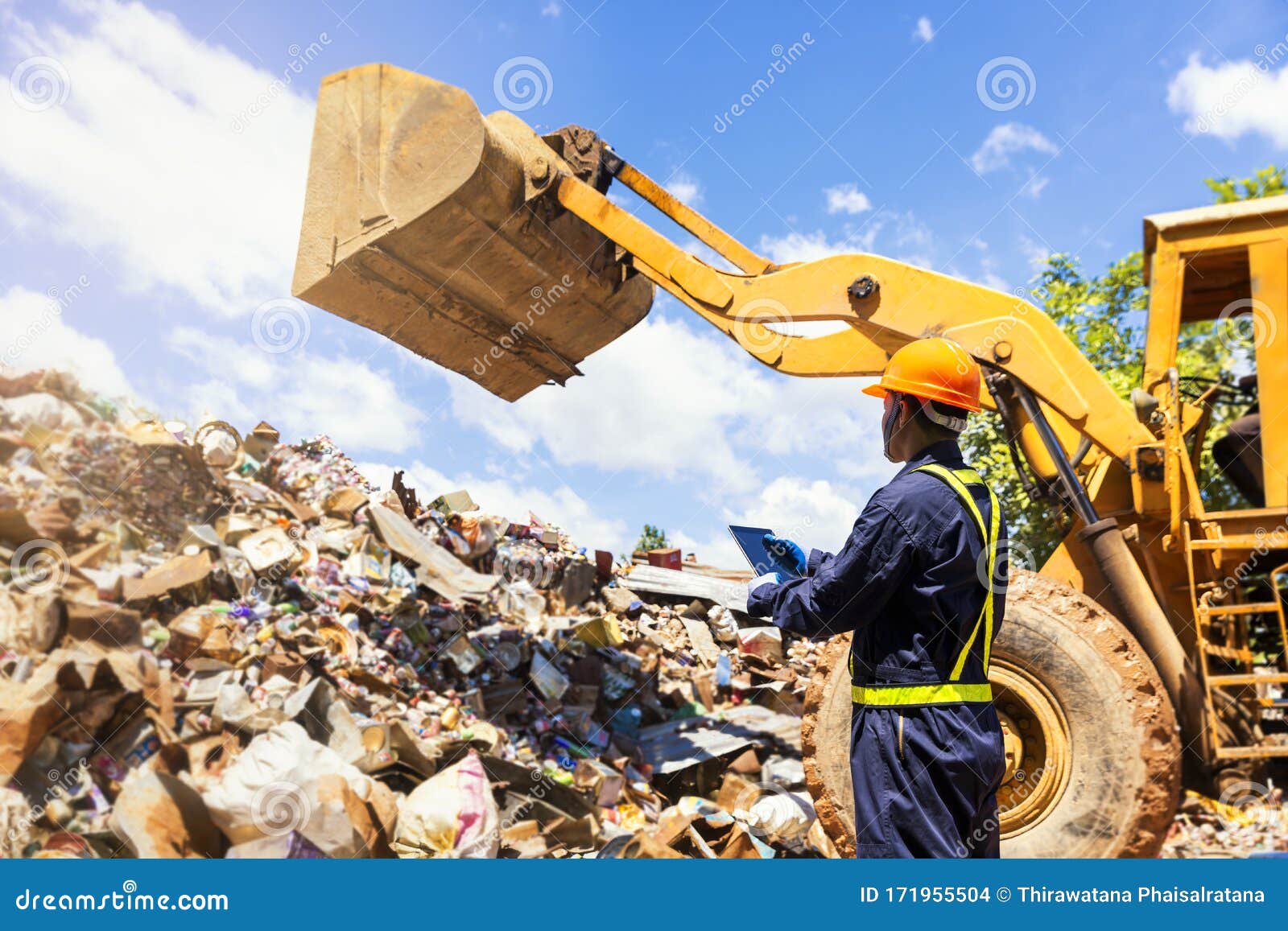 Crane Operator. the Engineer is Controlling the Loader To Get the Iron ...